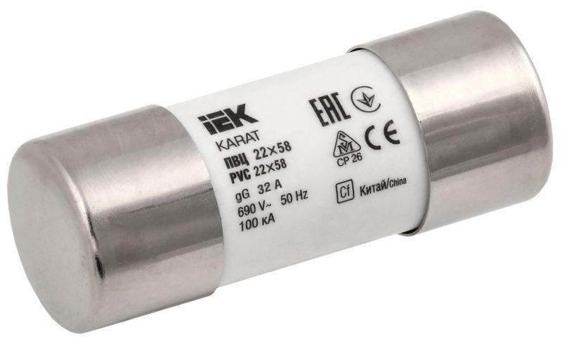 Вставка плавкая цилиндрическая ПВЦ 22х58 32А KARAT IEK MFL30-032 MFL30-032 купить в Москве, цены ...