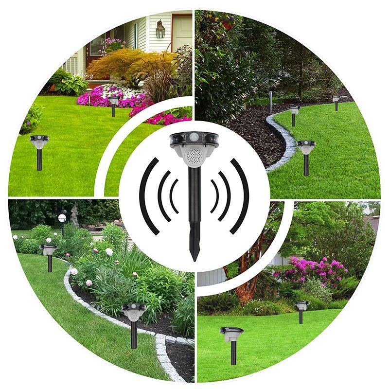 Отпугиватель звуковой животных с датчиком движения солнечная батарея Rexant 71-0079 71-0079 ...