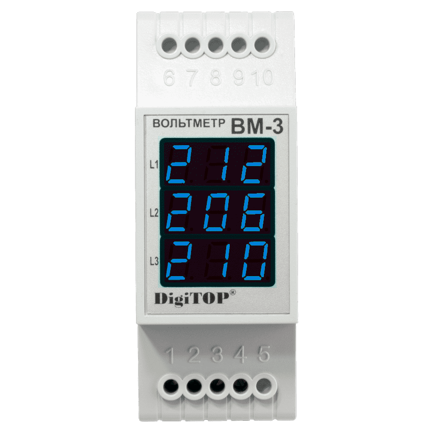 Вольтметр Вм-3 blue DigiTOP купить в Москве, цены, фото, характеристики – интернет-магазин Престиж